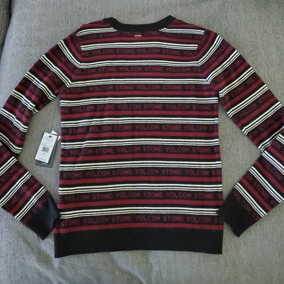 Volcom | Sweaters | Volcom Crewneck Logo Sweater Medium Nwt | Poshmark